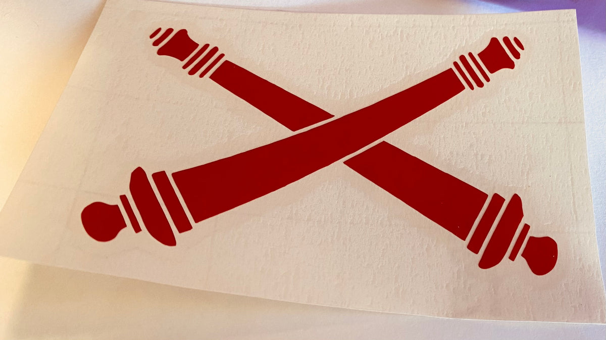 Cross Cannon Decal – Field Artillery Store