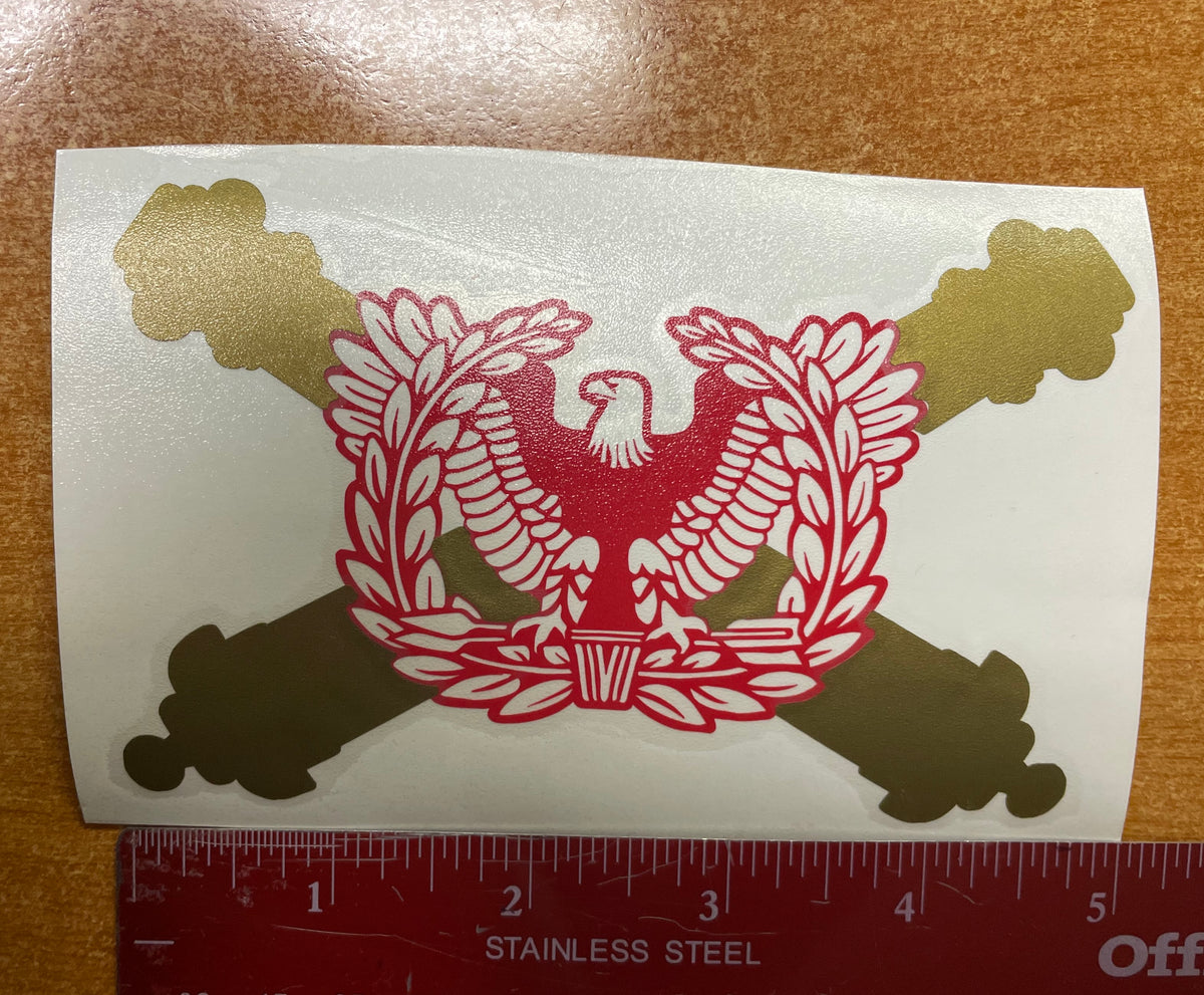 Warrant Officer Cross Cannon Decal – Field Artillery Store